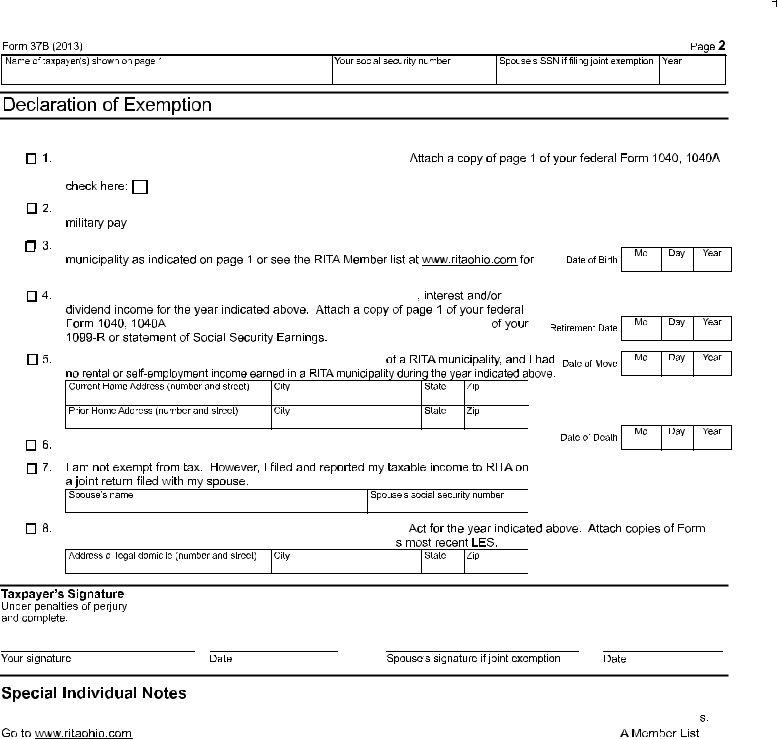 37B Form ≡ Fill Out Printable PDF Forms Online