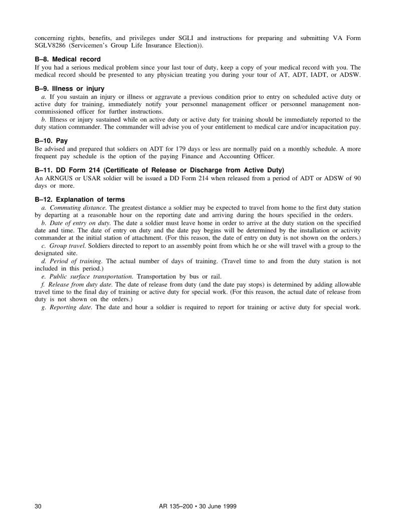 Army Regulation Activity Duty PDF Form - FormsPal