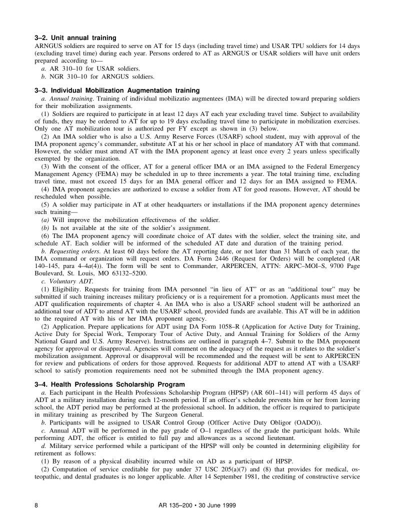 Army Regulation Activity Duty PDF Form - FormsPal