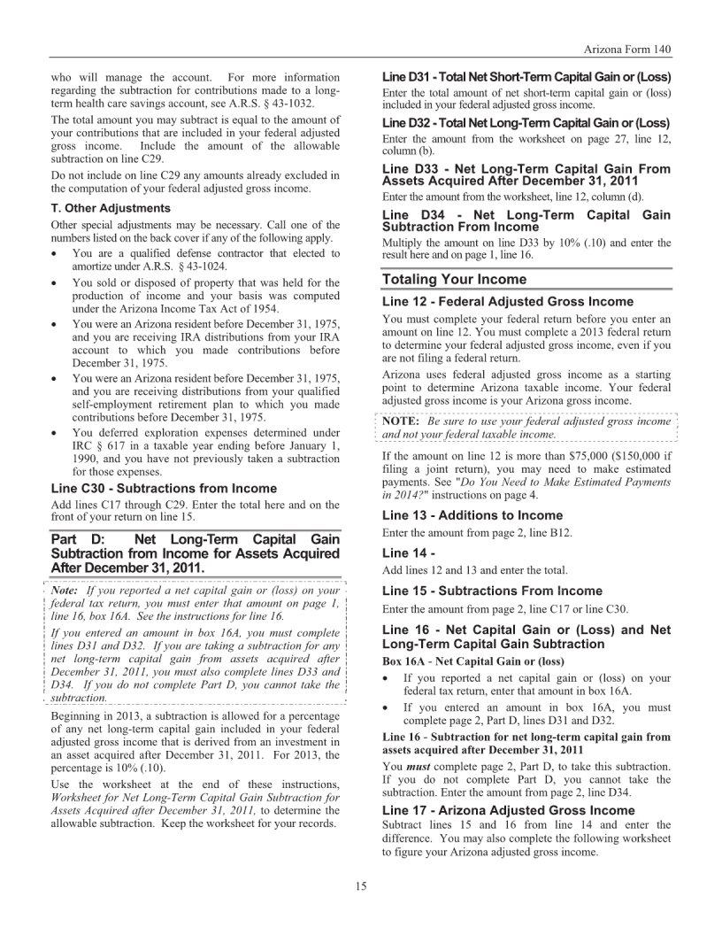 Az Form 140 ≡ Fill Out Printable PDF Forms Online
