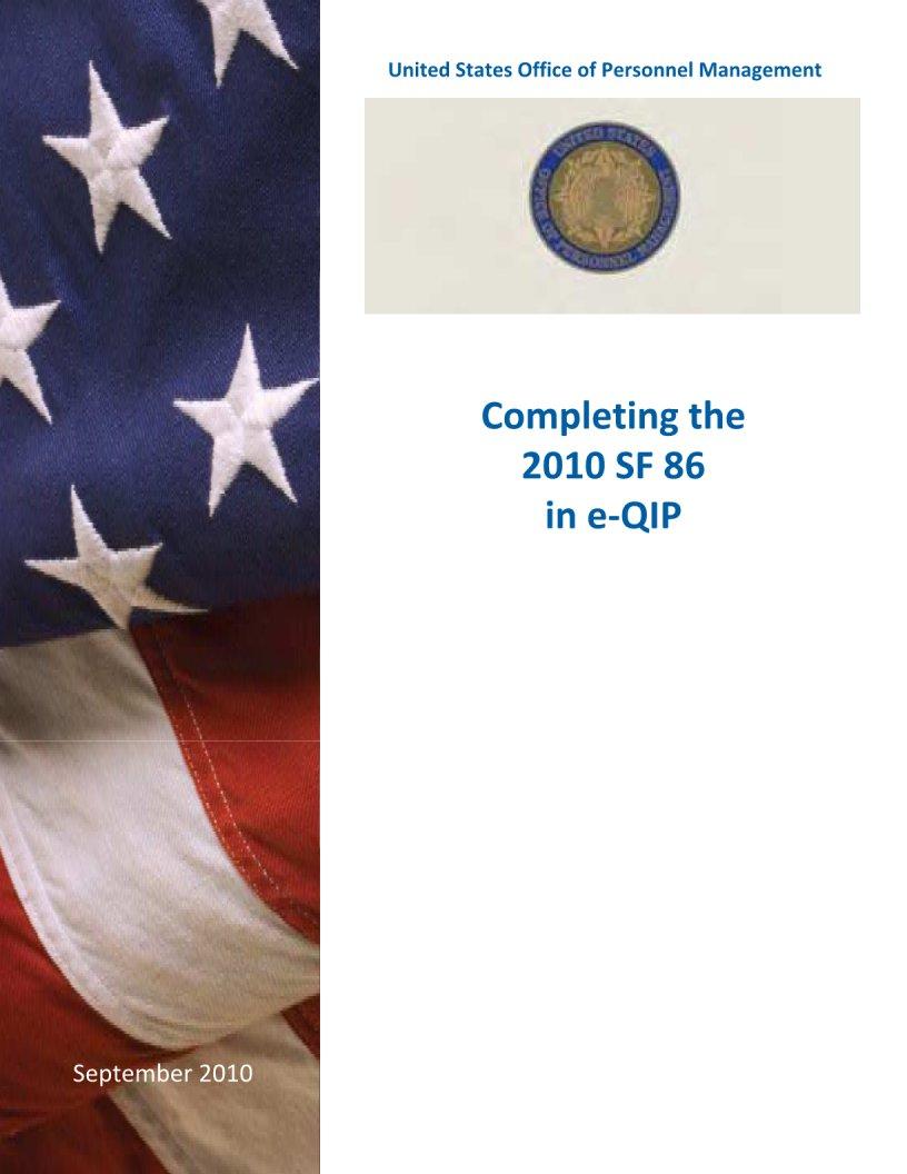 Completing Sf 86 Form ≡ Fill Out Printable PDF Forms Online