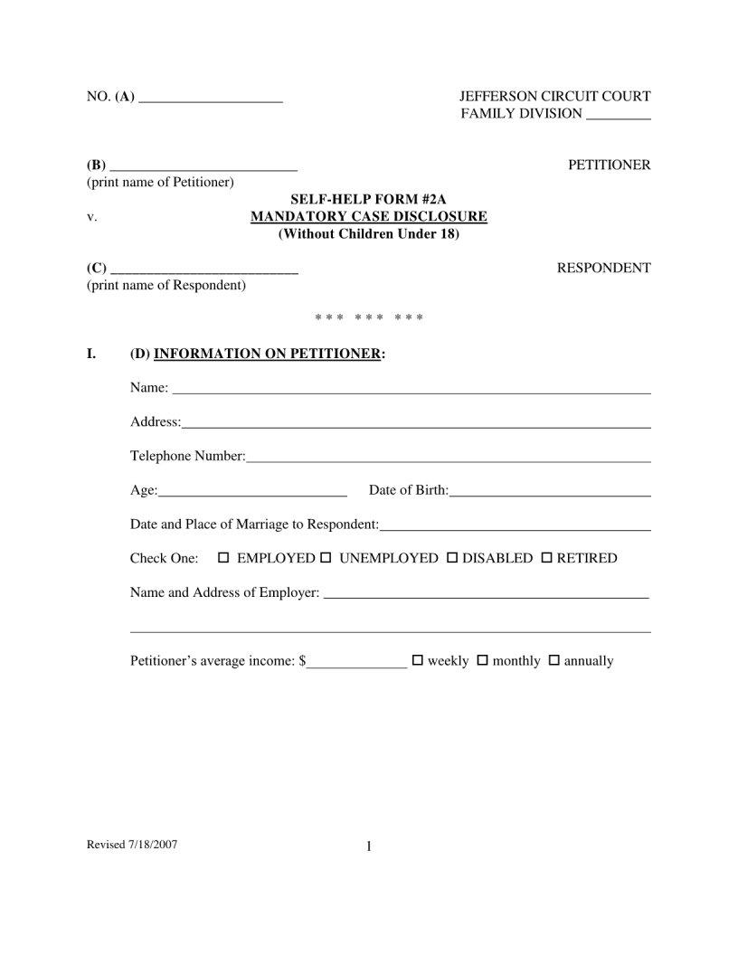 Form 1A Marriage ≡ Fill Out Printable PDF Forms Online