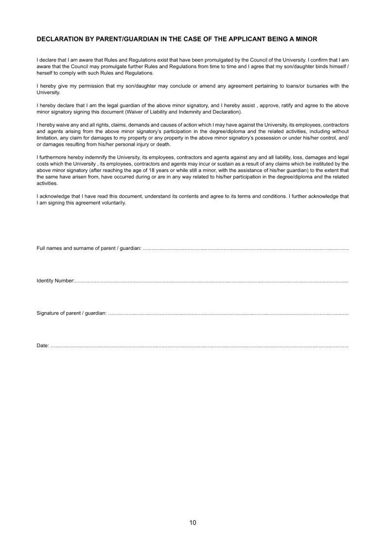 Fort Hare Online Application PDF Form FormsPal