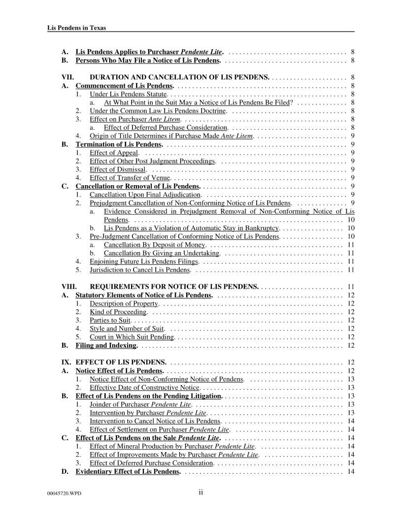 Lis Pendens Form Texas ≡ Fill Out Printable PDF Forms Online