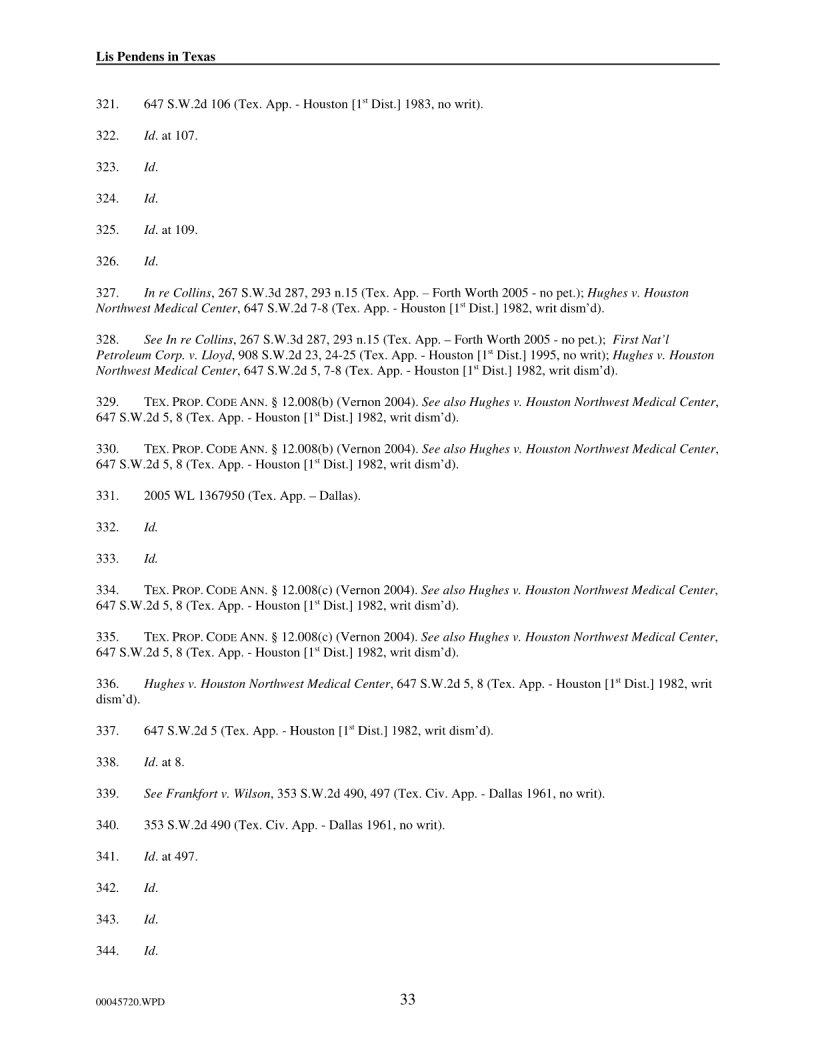 Lis Pendens Form Texas ≡ Fill Out Printable PDF Forms Online