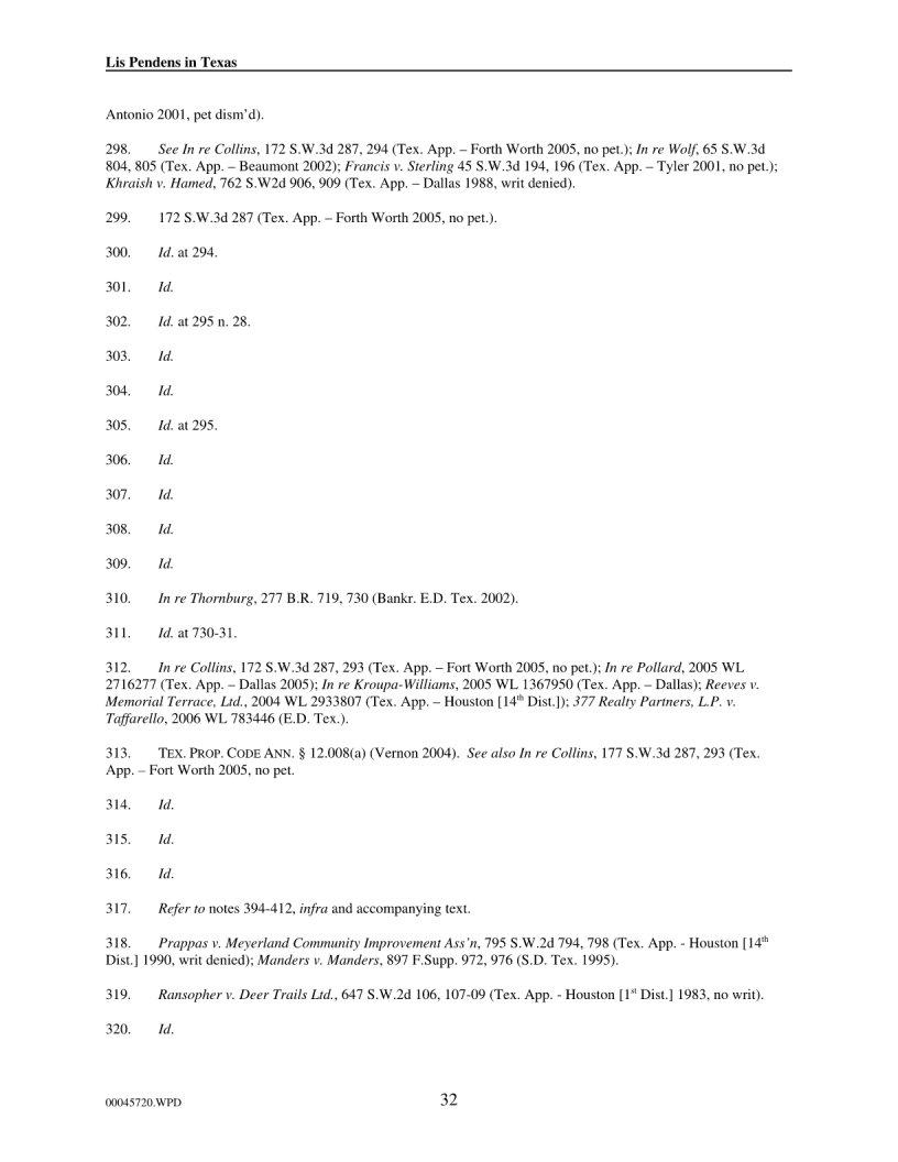 Lis Pendens Form Texas ≡ Fill Out Printable PDF Forms Online