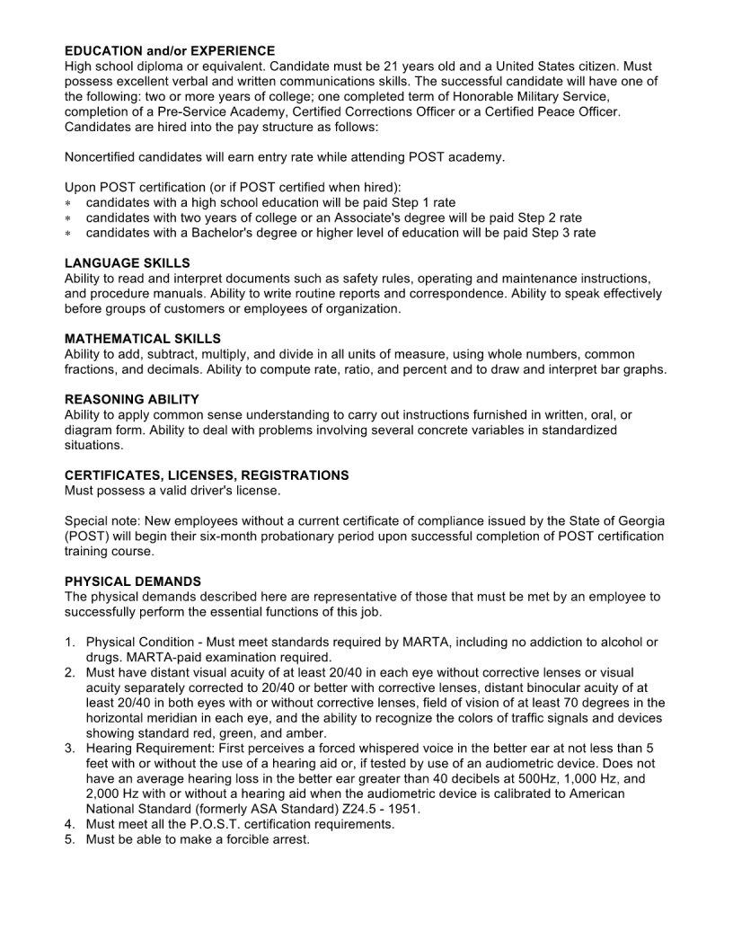 Marta Police Officer Form ≡ Fill Out Printable PDF Forms Online