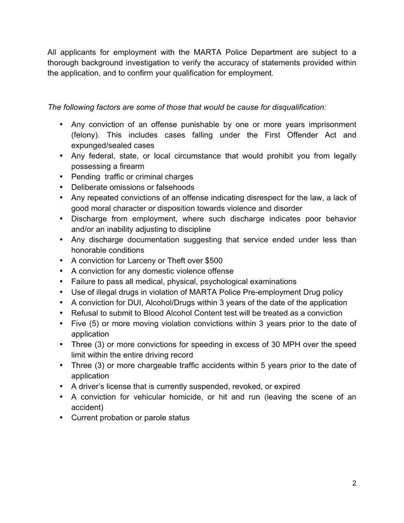 Marta Police Officer Form ≡ Fill Out Printable PDF Forms Online