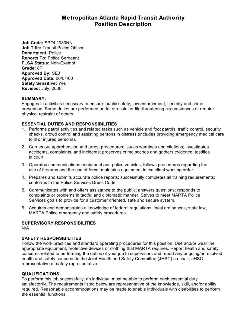 Marta Police Officer Form ≡ Fill Out Printable PDF Forms Online