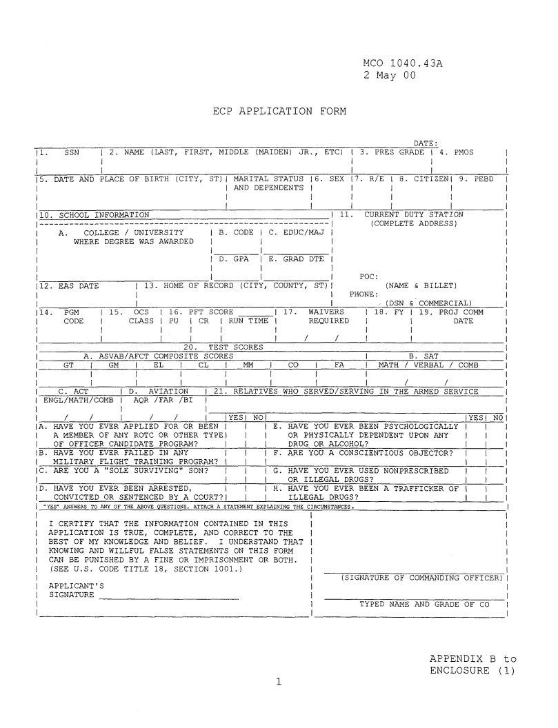 Mco 1040 43A Form ≡ Fill Out Printable PDF Forms Online