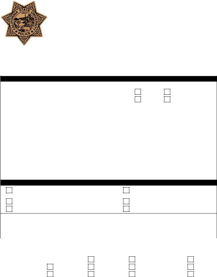 Police Report Form ≡ Fill Out Printable PDF Forms Online