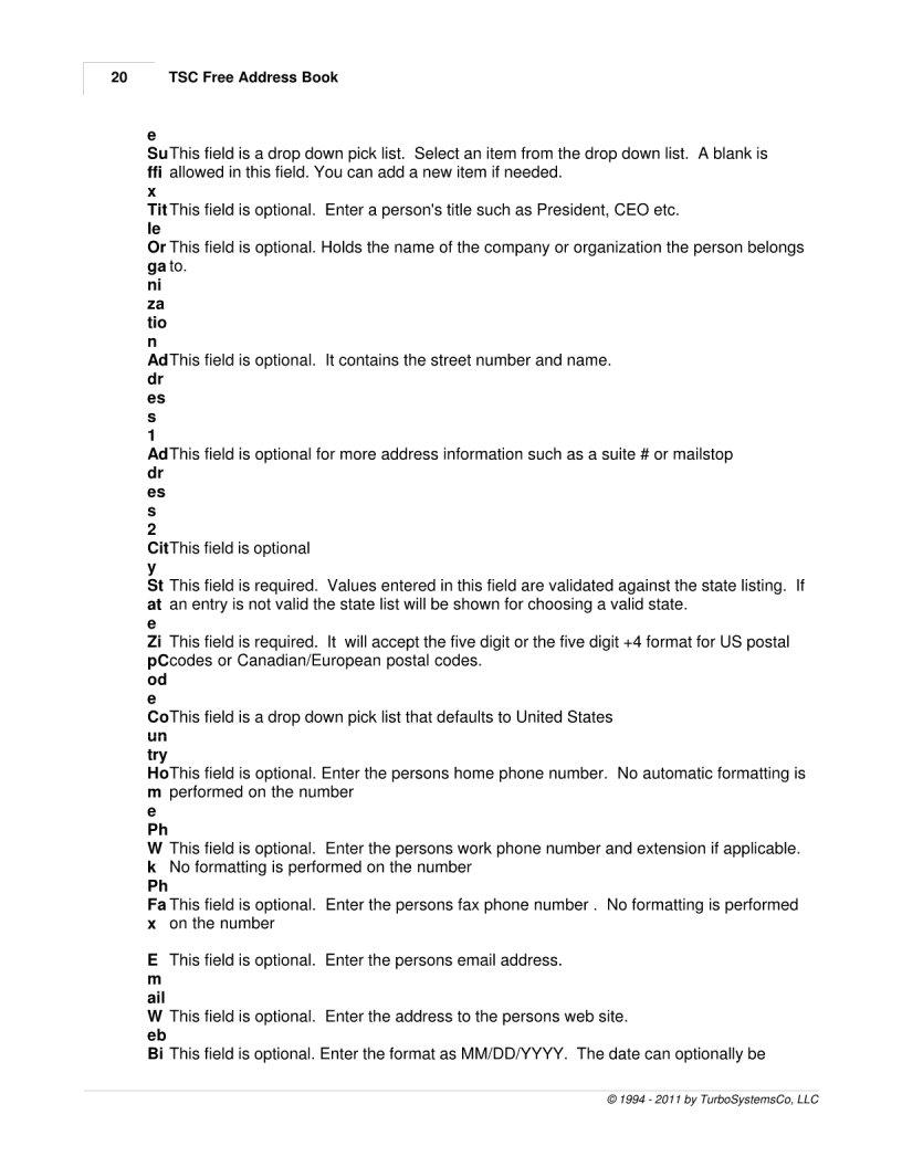 Address Book Template ≡ Fill Out Printable PDF Forms Online