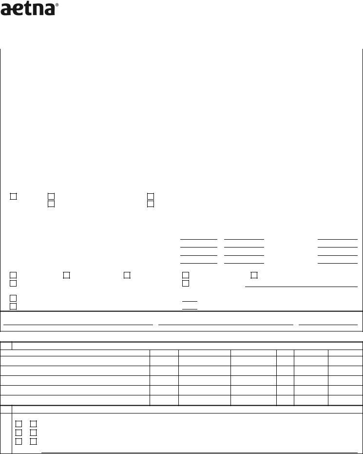 Aetna Eoi Form ≡ Fill Out Printable PDF Forms Online
