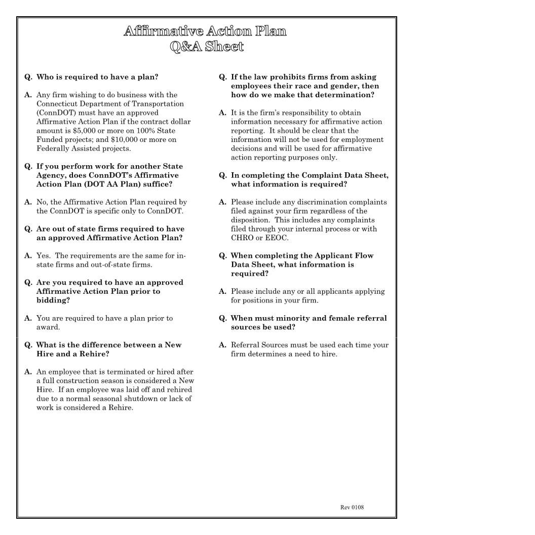 Affirmative Action Plan ≡ Fill Out Printable PDF Forms Online