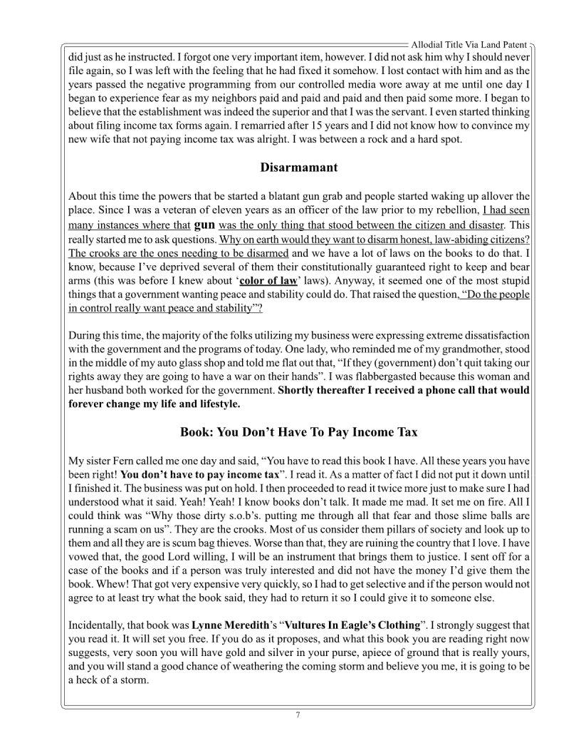 Allodial Title ≡ Fill Out Printable PDF Forms Online