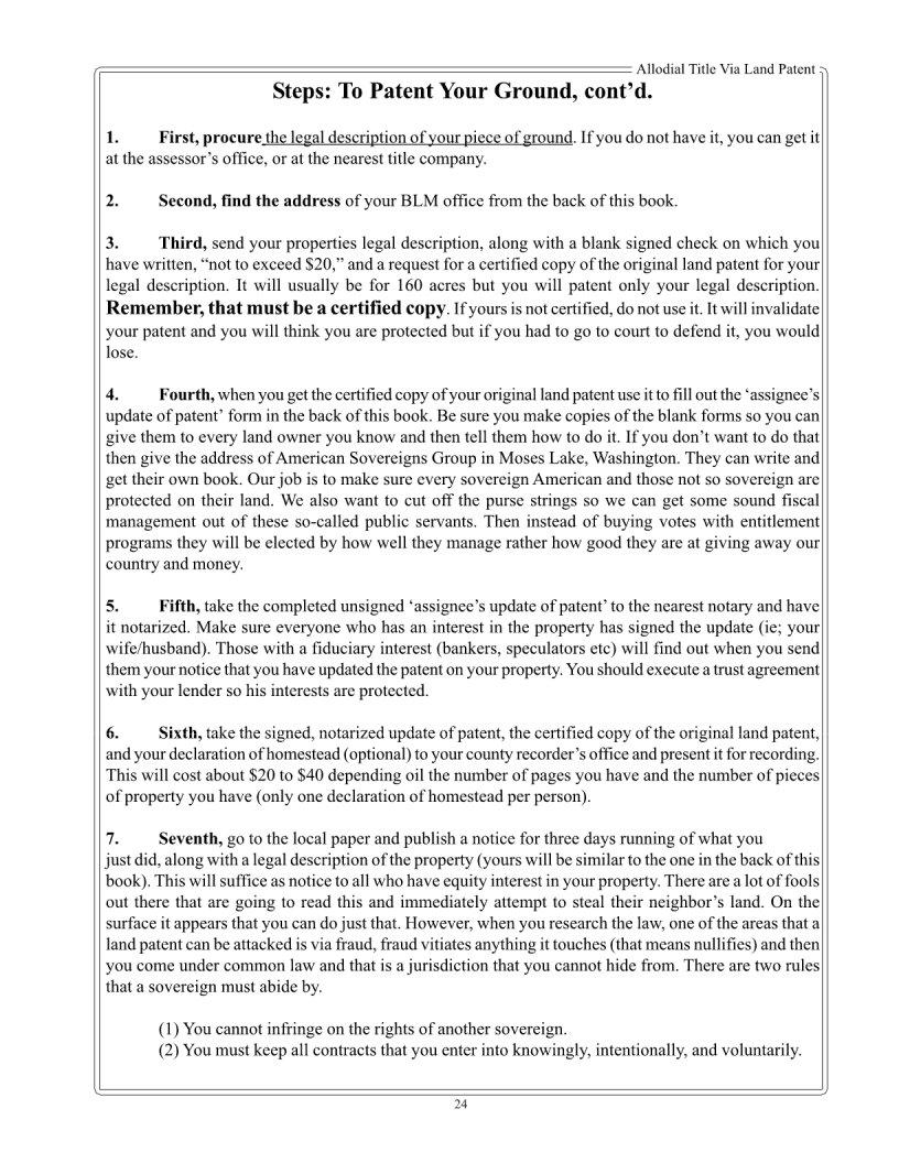 Allodial Title Fill Out Printable PDF Forms Online