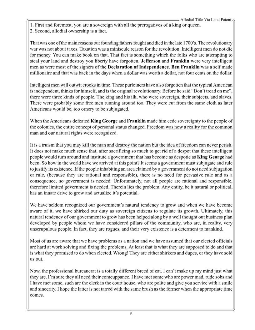 Allodial Title ≡ Fill Out Printable PDF Forms Online