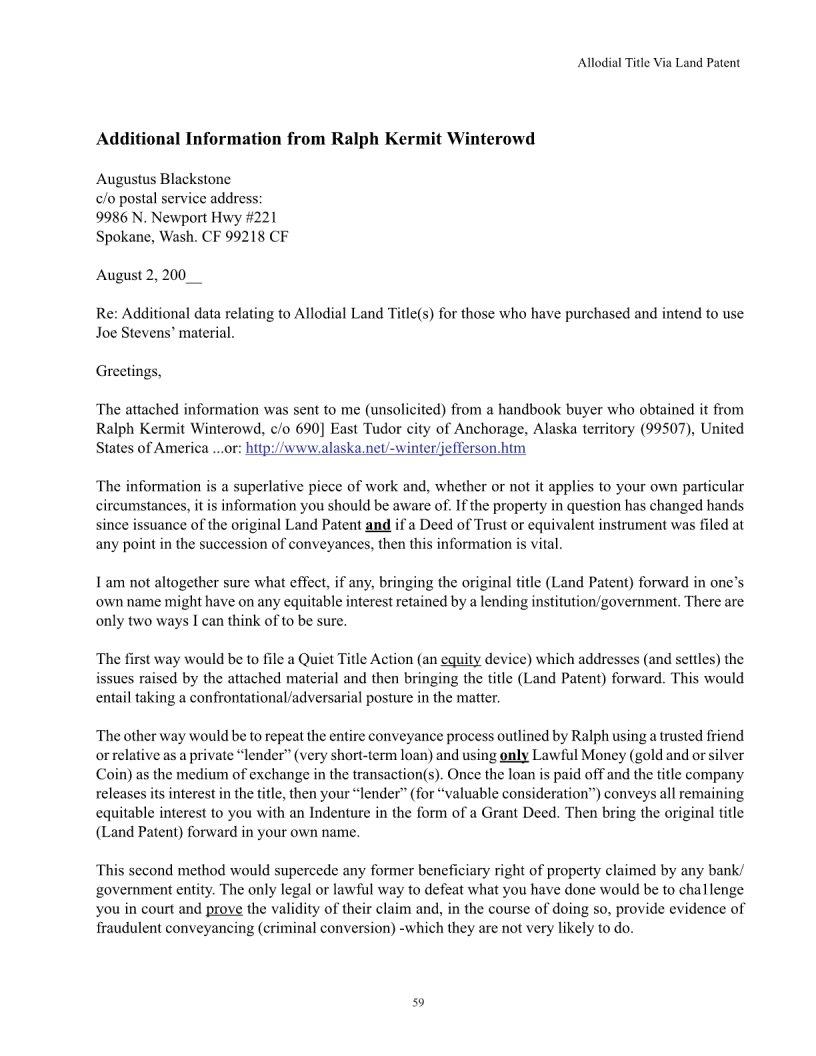 Allodial Title ≡ Fill Out Printable PDF Forms Online