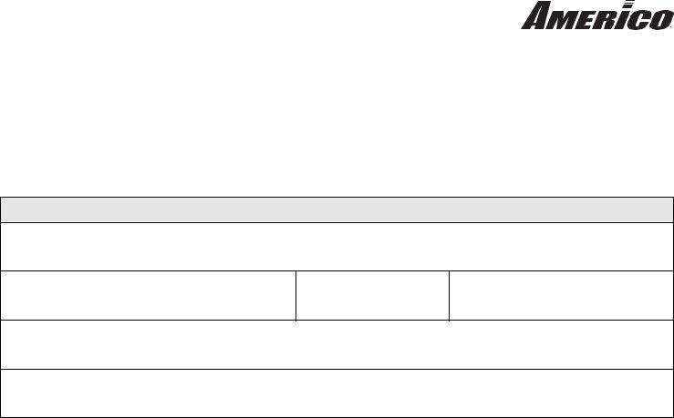 Americo Form ≡ Fill Out Printable PDF Forms Online