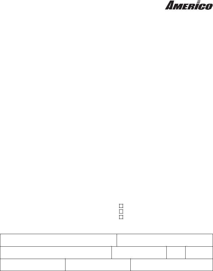 Americo Form ≡ Fill Out Printable PDF Forms Online