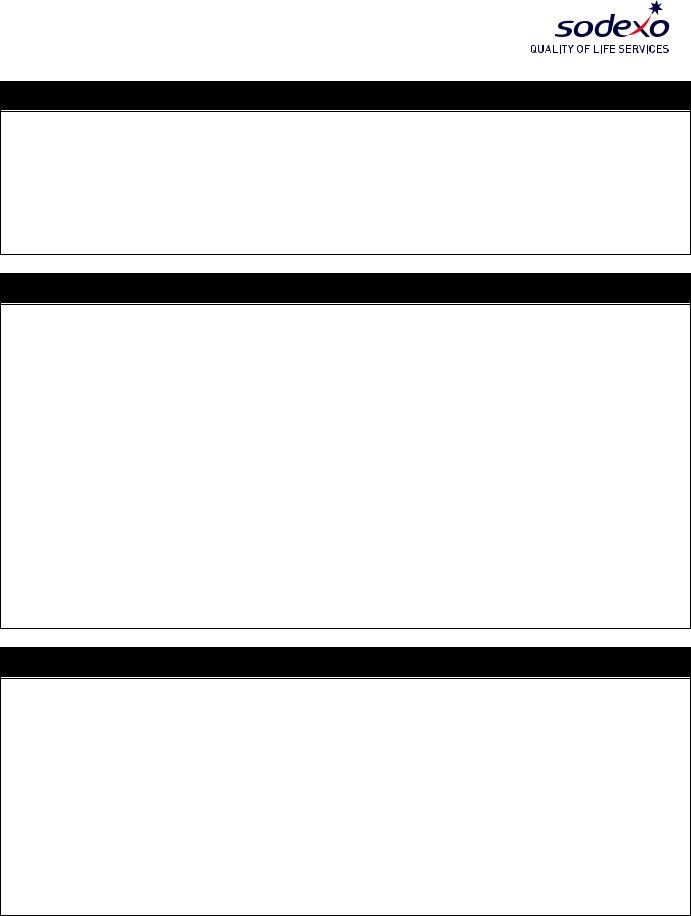 Application For Sodexo Job ≡ Fill Out Printable PDF Forms Online