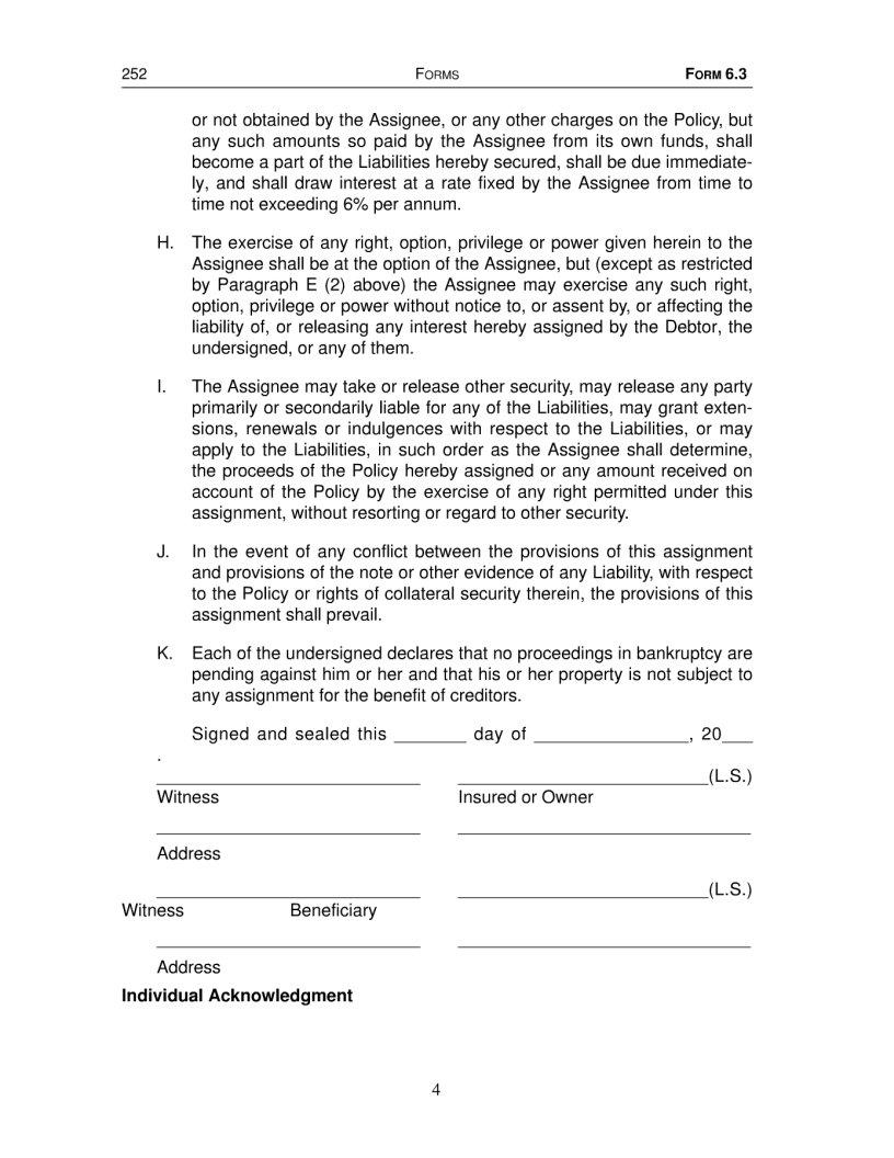 Blamk Free Printable Life Insurance List PDF Form - FormsPal