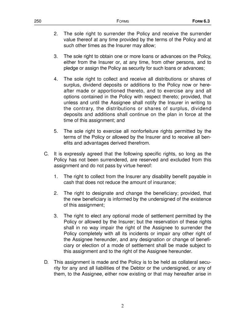 Blamk Free Printable Life Insurance List PDF Form - FormsPal