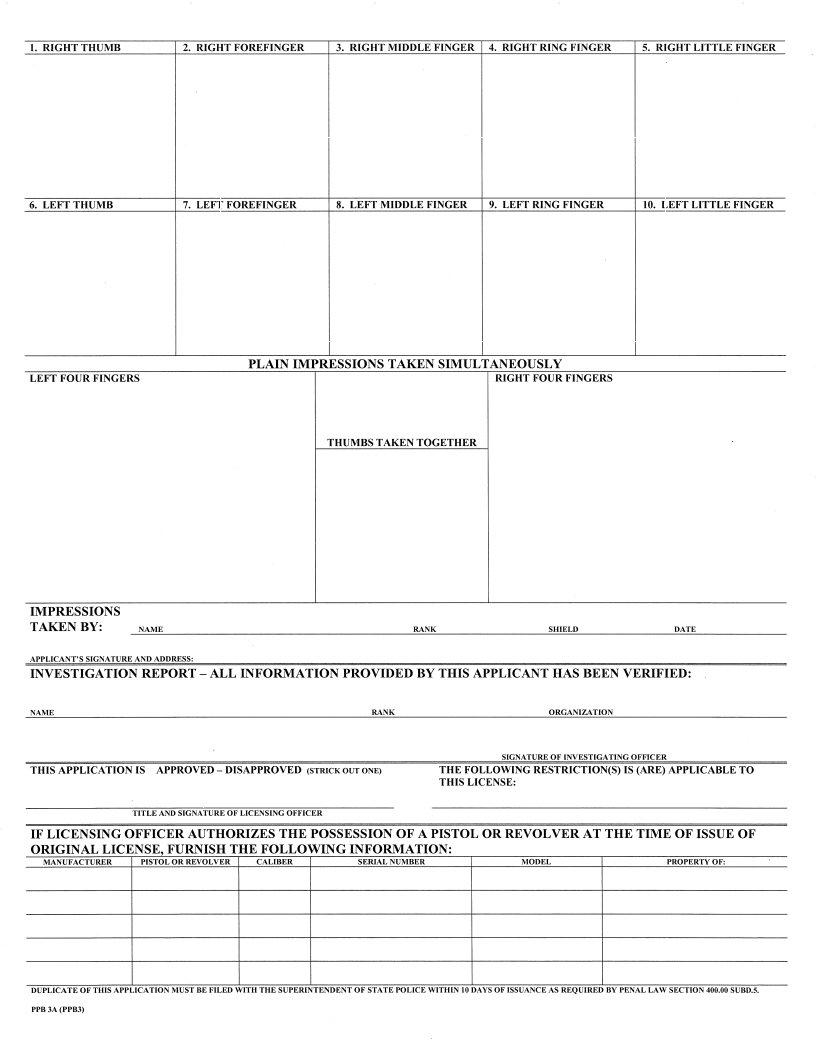 Broome Count Pistol Permit ≡ Fill Out Printable PDF Forms Online