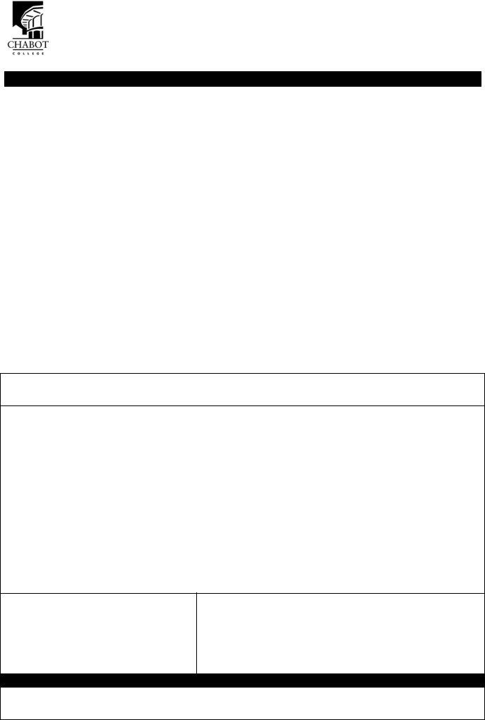 Chabot Transcript Request ≡ Fill Out Printable PDF Forms Online