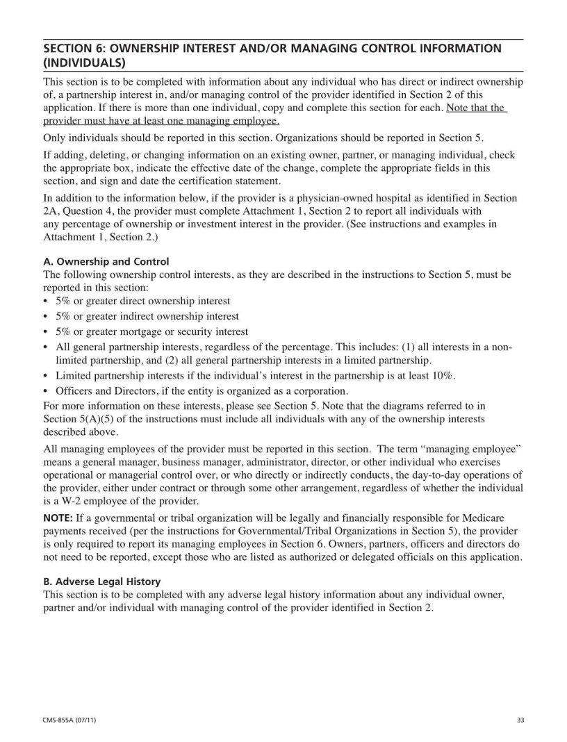 Cms 855A ≡ Fill Out Printable PDF Forms Online