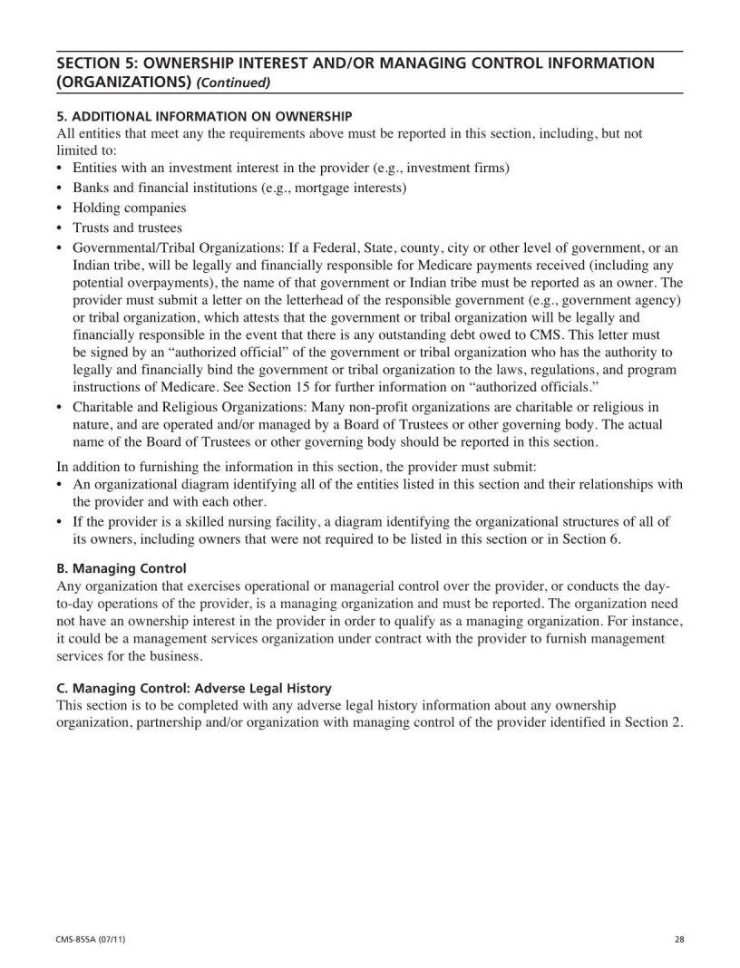 Cms 855A ≡ Fill Out Printable PDF Forms Online