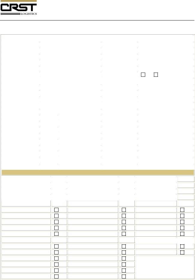 Crst Logistics Carrier Packet ≡ Fill Out Printable PDF Forms Online