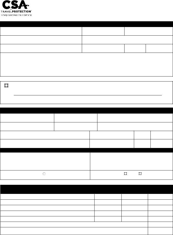 Csa Damage ≡ Fill Out Printable PDF Forms Online
