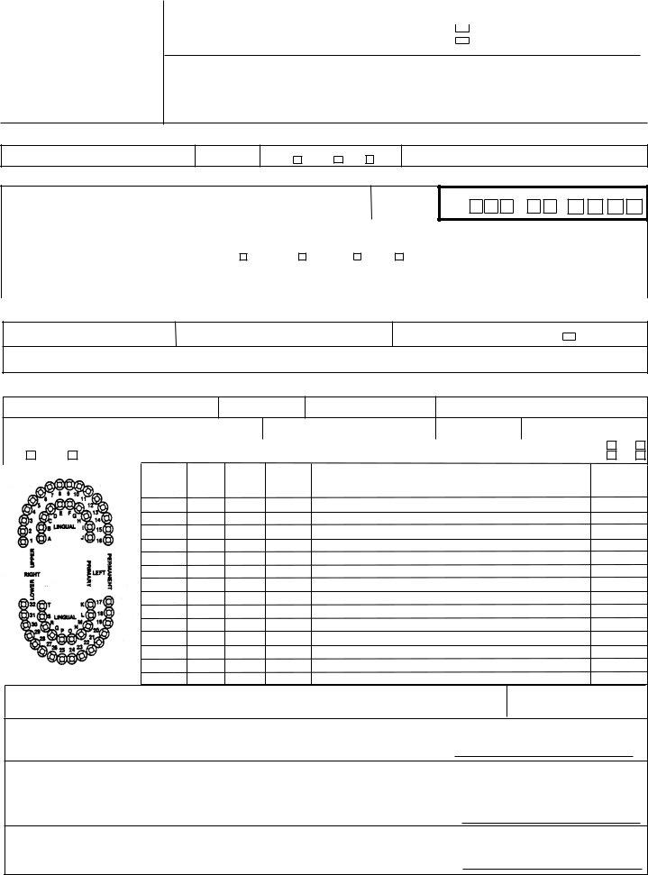 Csa Dental Form ≡ Fill Out Printable PDF Forms Online