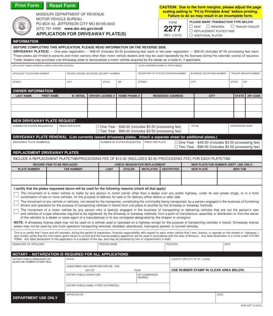 Dor 2277 Form ≡ Fill Out Printable PDF Forms Online