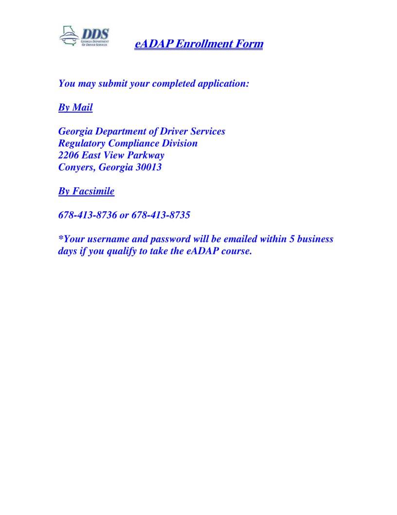 Eadap Registration ≡ Fill Out Printable PDF Forms Online