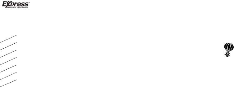 Express Professionals Time Card PDF Form - FormsPal