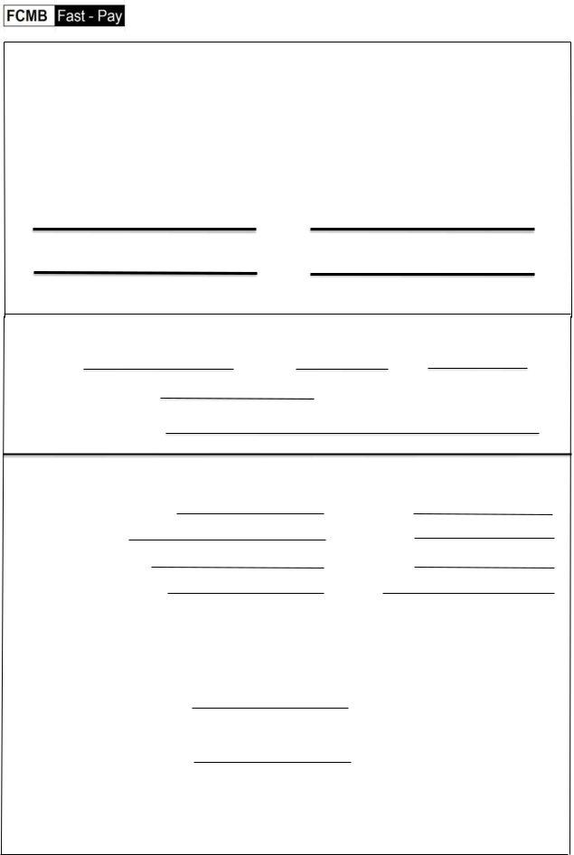 Fcmb Client Ativation Form ≡ Fill Out Printable PDF Forms Online