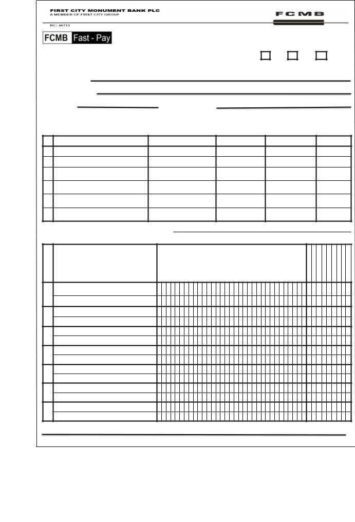 Fcmb Client Ativation Form ≡ Fill Out Printable PDF Forms Online