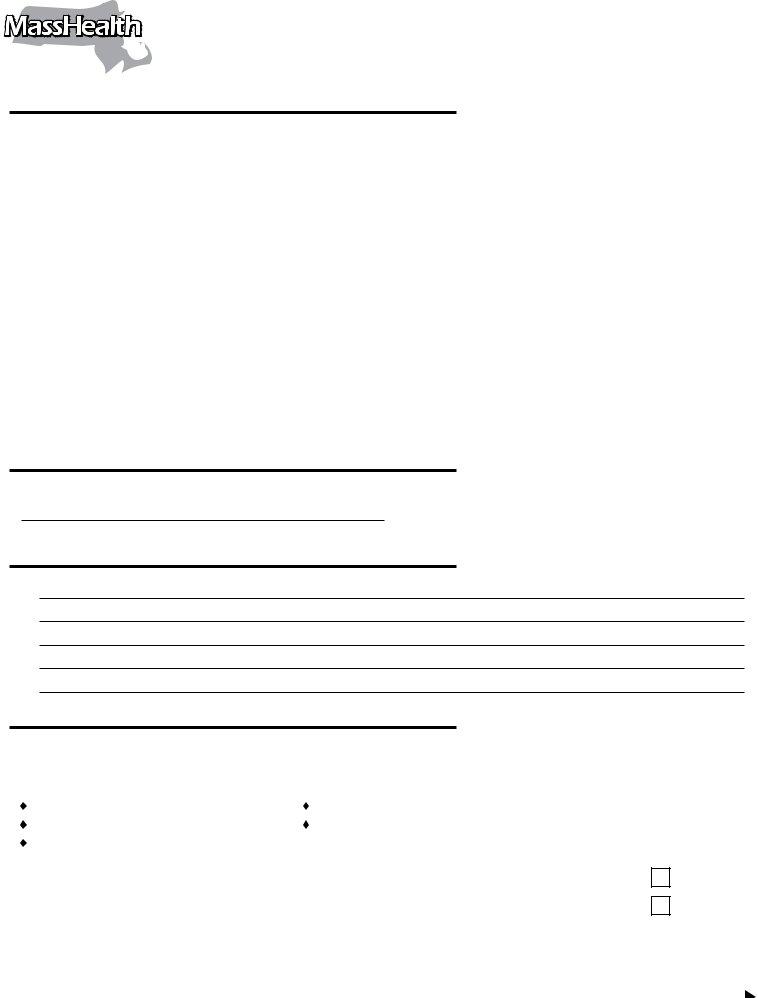 Form Masshealth ≡ Fill Out Printable PDF Forms Online
