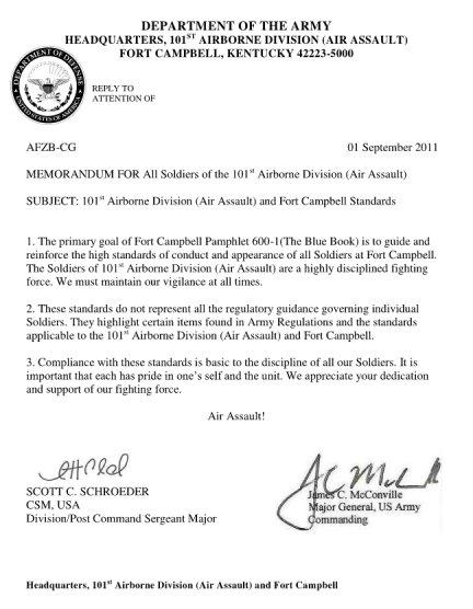 Fort Campbell Blue Book ≡ Fill Out Printable PDF Forms Online