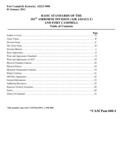 Fort Campbell Blue Book ≡ Fill Out Printable PDF Forms Online