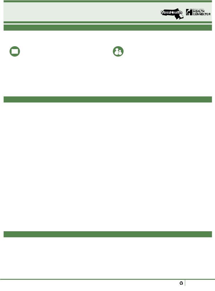 Masshealth Form ≡ Fill Out Printable PDF Forms Online