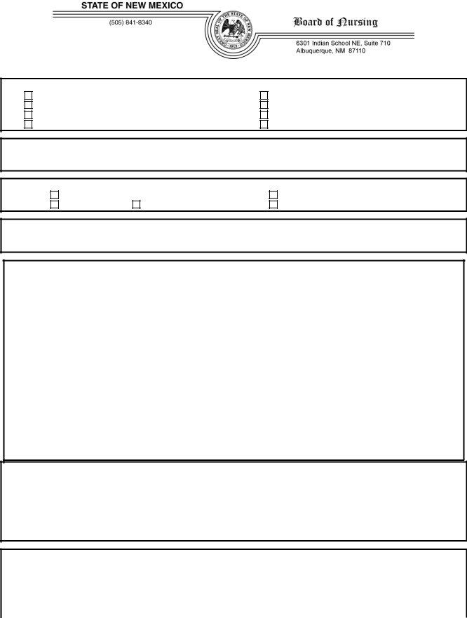 New Mexico Board Of Nursing ≡ Fill Out Printable PDF Forms Online