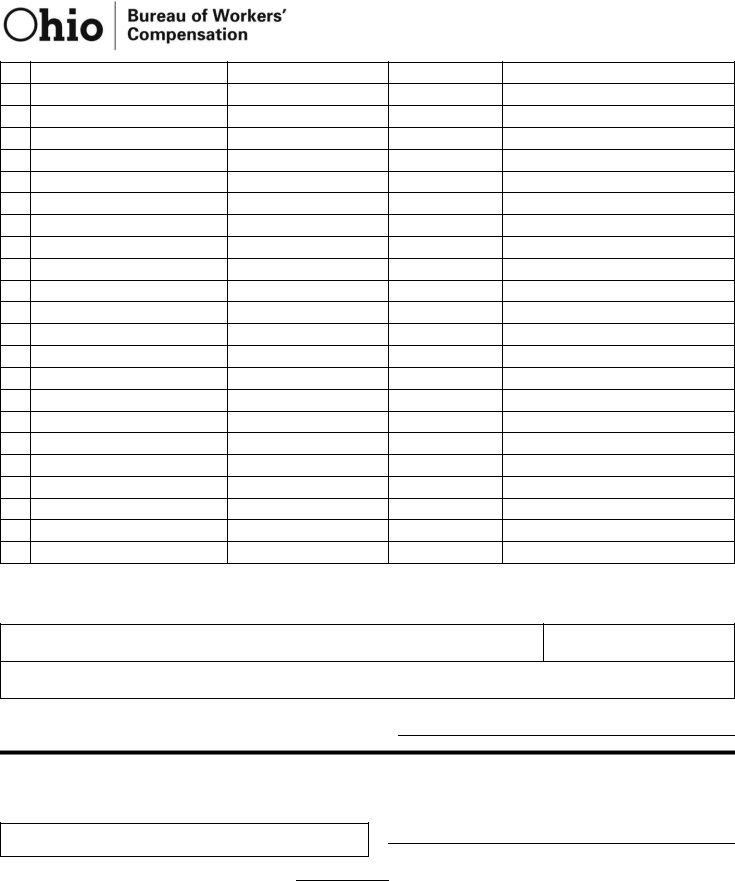 Ohio Form Bwc 1217 ≡ Fill Out Printable PDF Forms Online