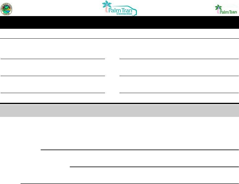 Palm Tran Connection ≡ Fill Out Printable PDF Forms Online