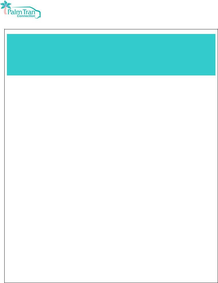 Palm Tran Connection ≡ Fill Out Printable PDF Forms Online