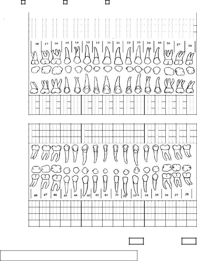 Perio Chart Form Fill Out Printable PDF Forms Online