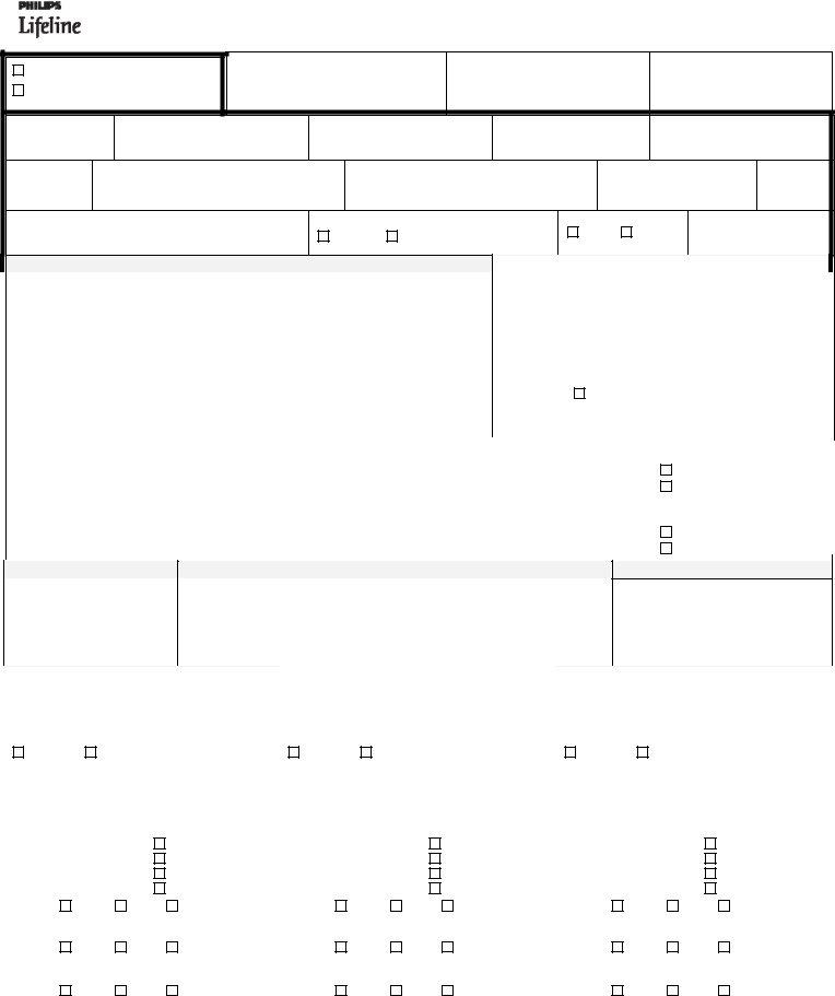 Philips Lifeline Care Plan Agreement PDF Form - FormsPal