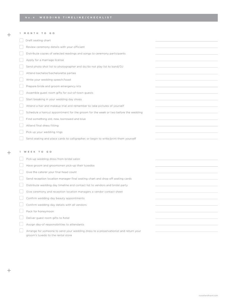 Printable Wedding Timeline Template PDF Form - FormsPal